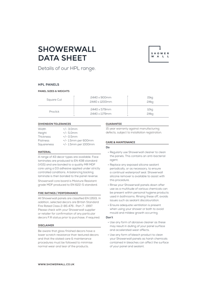 Apollo Marble Showerwall SW66 Waterproof Panels