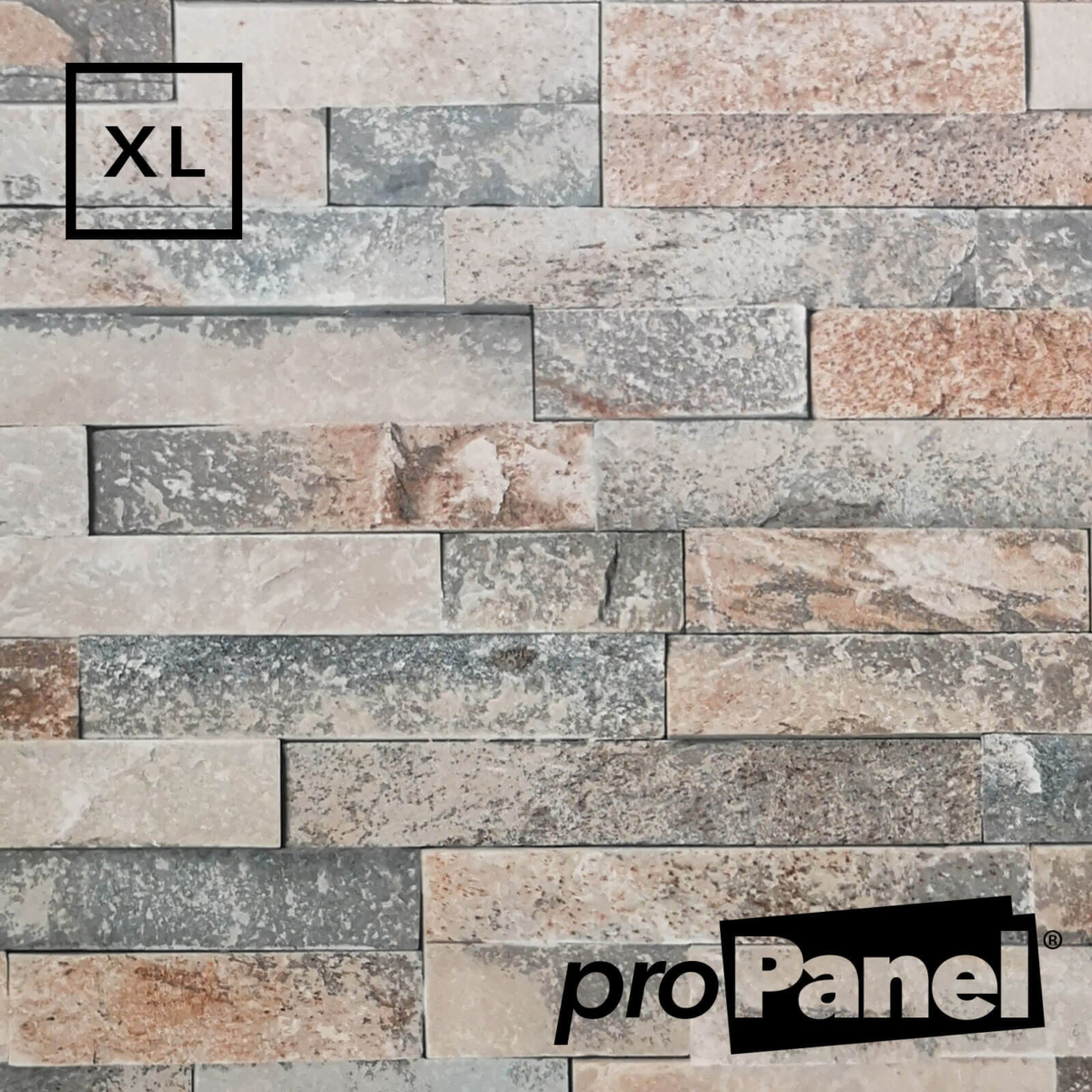 Light Stone Brick Slip 1m Wide Wall Panel XL 1m Wide Shower Wall Panel ...